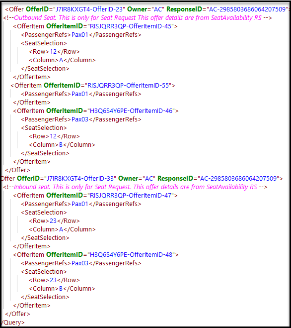 API Documentation | Air Canada NDC
