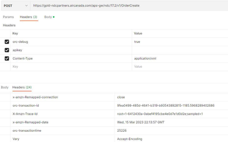 API Setup | Air Canada NDC